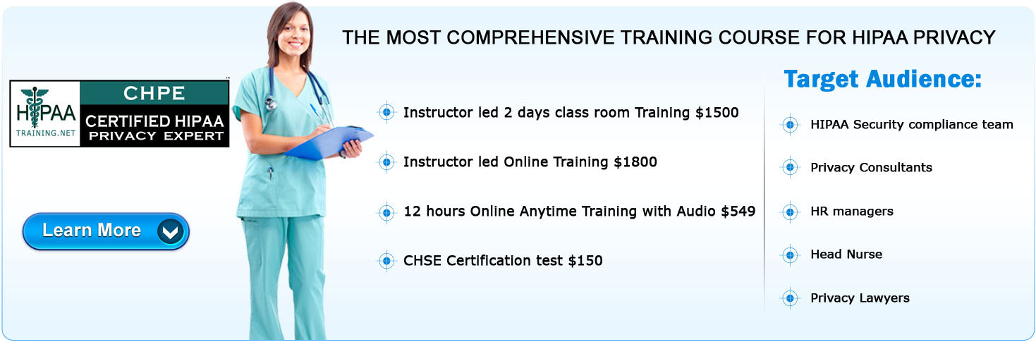 HIPAA Compliance Training for Privacy Security Certification Credentials
