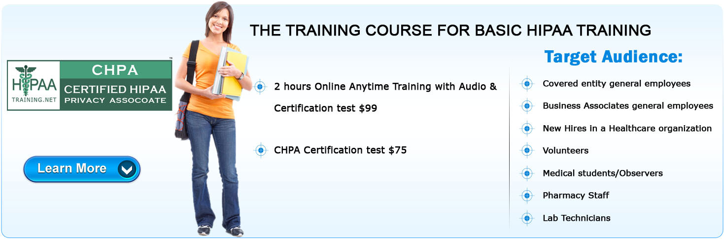HIPAA Compliance Training for Privacy Security Certification Credentials